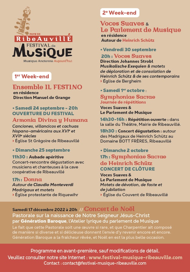 FESTIVAL DE MUSIQUE ANCIENNE